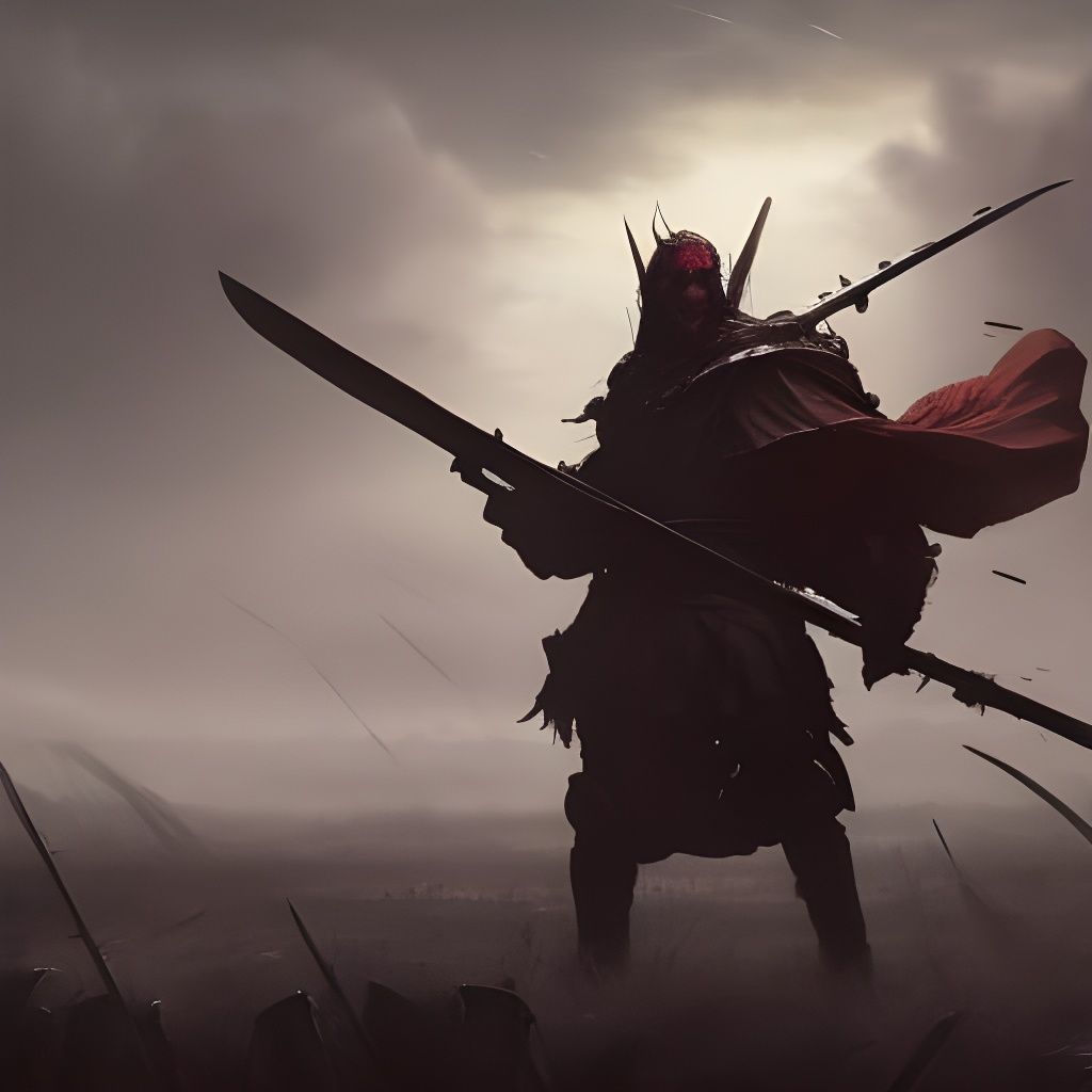 The Last Samurai: Standing Alone in the Mist of War. : r/nightcafe