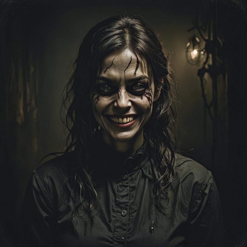 Horror portrait - AI Generated Artwork - NightCafe Creator