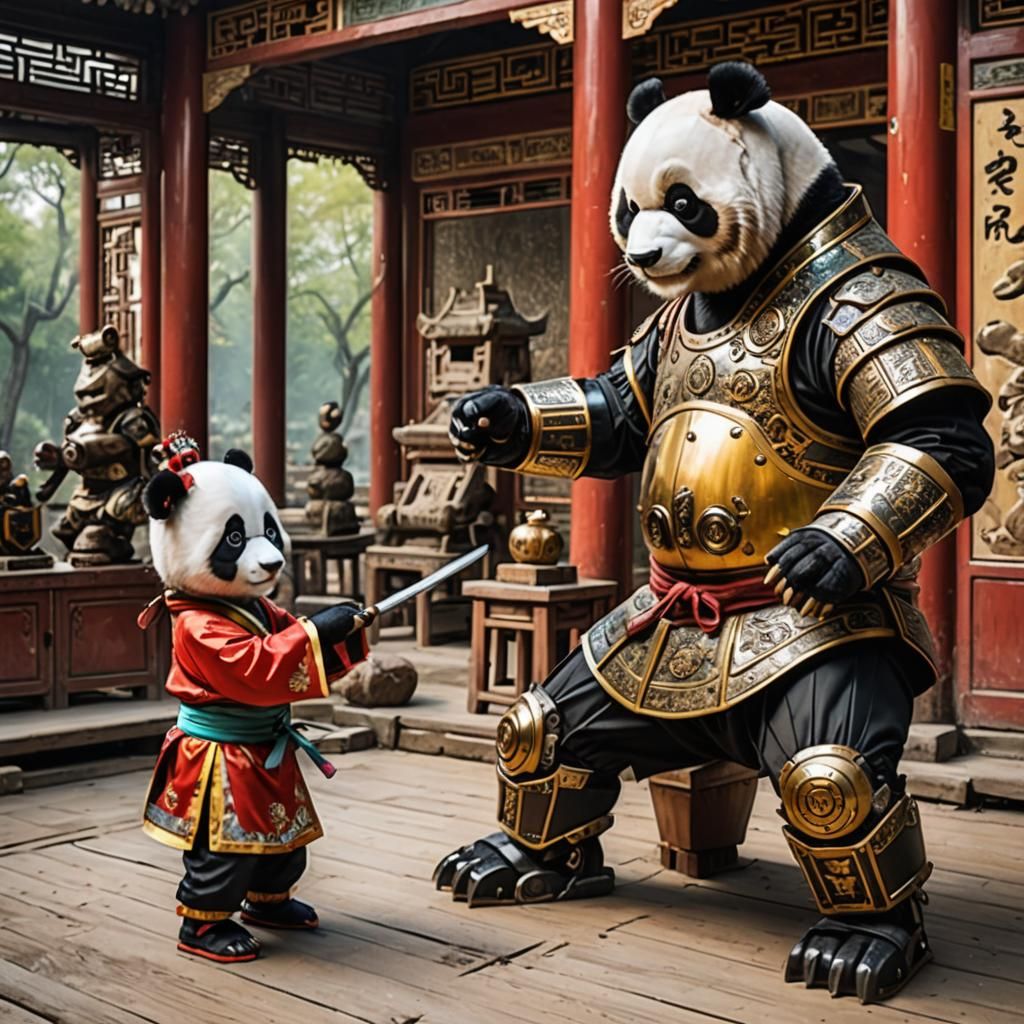 Kung Pao Panda. - AI Generated Artwork - NightCafe Creator