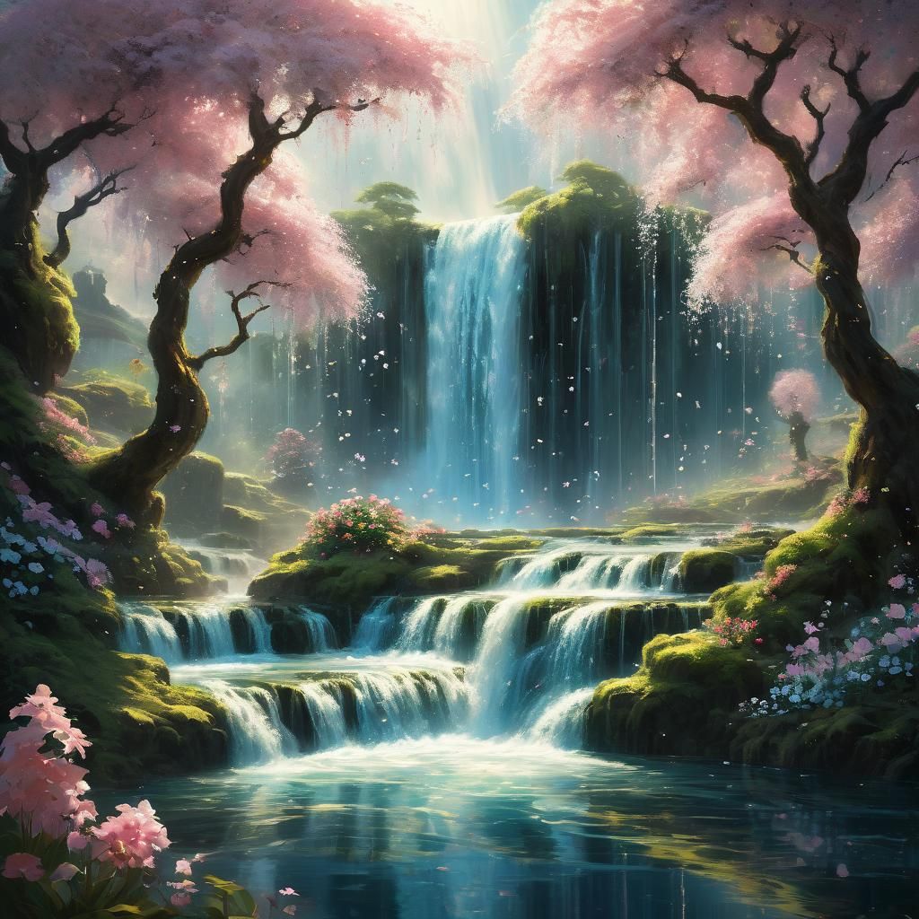 "Experience a tranquil and refined abstract artwork, featuring a ...