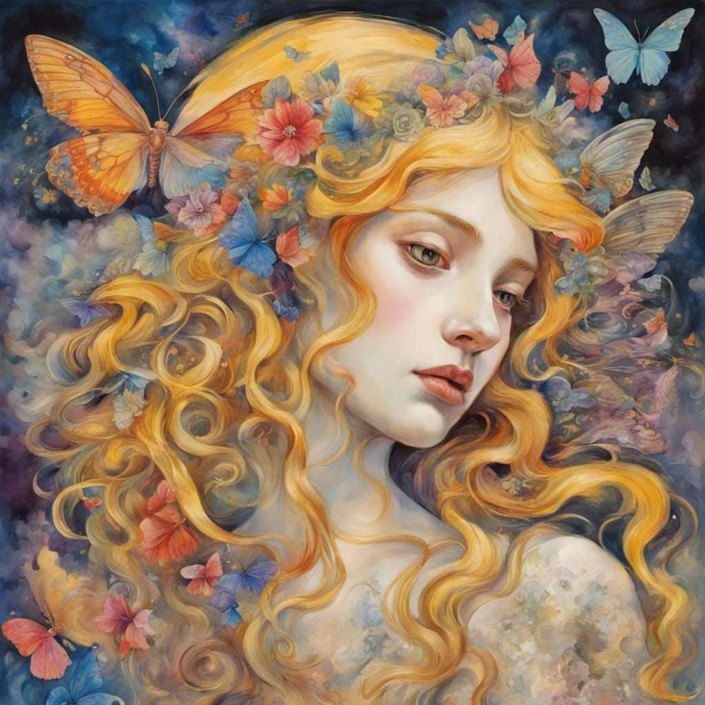 Pretty lady. - AI Generated Artwork - NightCafe Creator