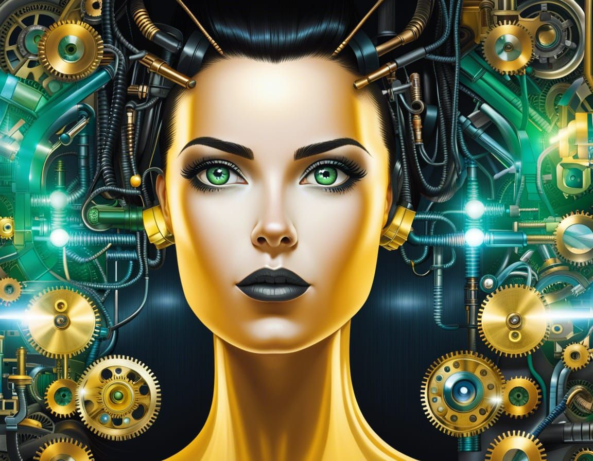 Mechanical woman - AI Generated Artwork - NightCafe Creator