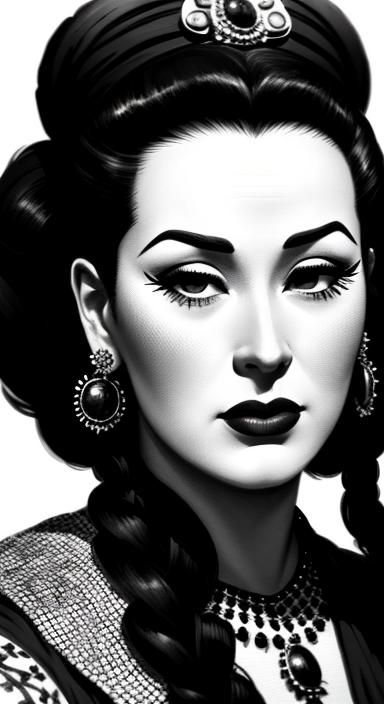Yma Sumac / Inca Princess - AI Generated Artwork - NightCafe Creator