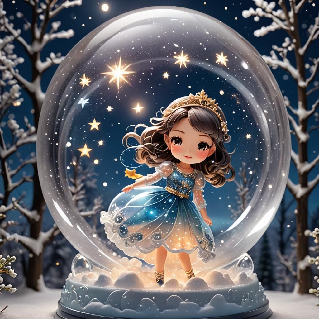 Snow princess - AI Generated Artwork - NightCafe Creator