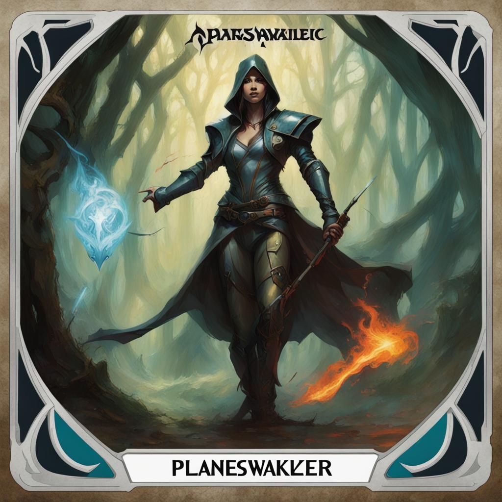 planeswalker, style of magic the gathering - AI Generated Artwork ...