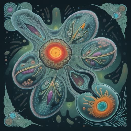 Amoeba Art col v4 - AI Generated Artwork - NightCafe Creator