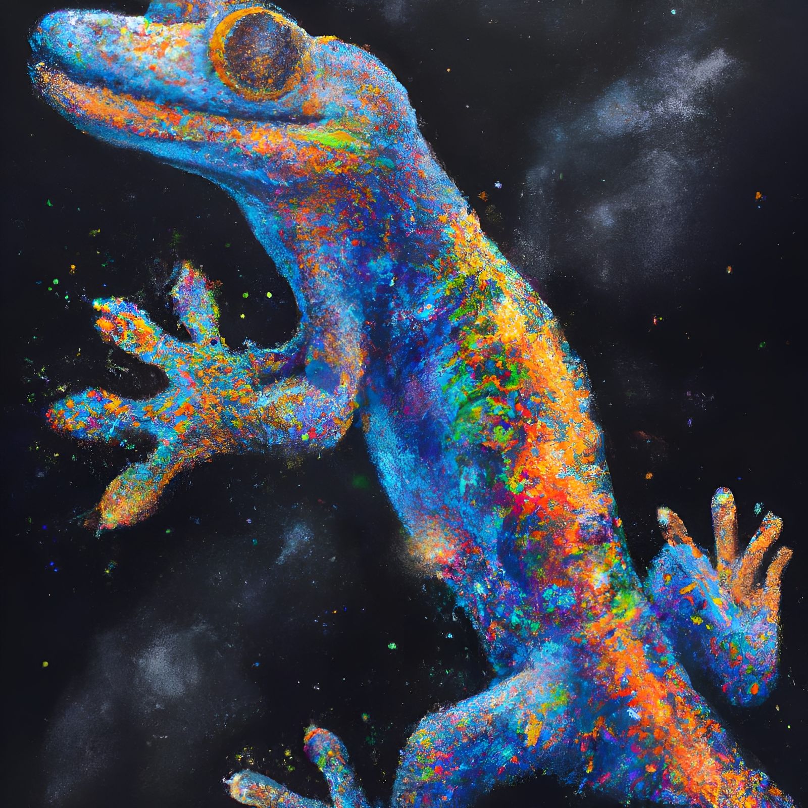 Lizard Galaxy - III - AI Generated Artwork - NightCafe Creator
