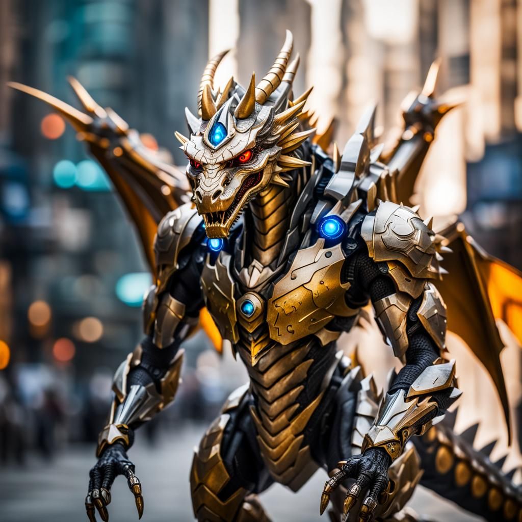 Mechanoid dragon - AI Generated Artwork - NightCafe Creator