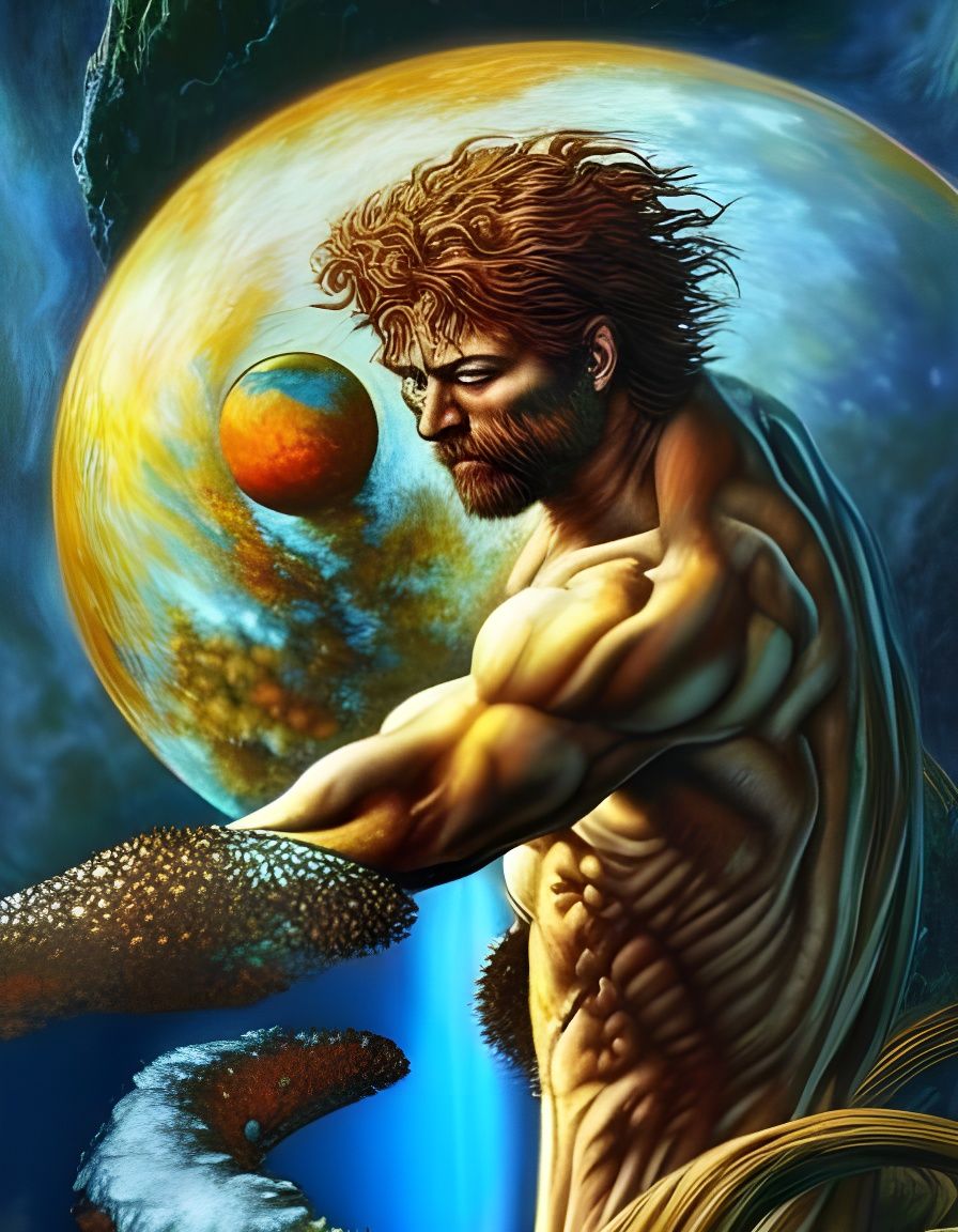 The Watchful Gaze of Kronos - AI Generated Artwork - NightCafe Creator