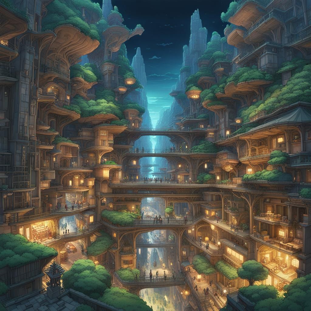 Earth city - AI Generated Artwork - NightCafe Creator