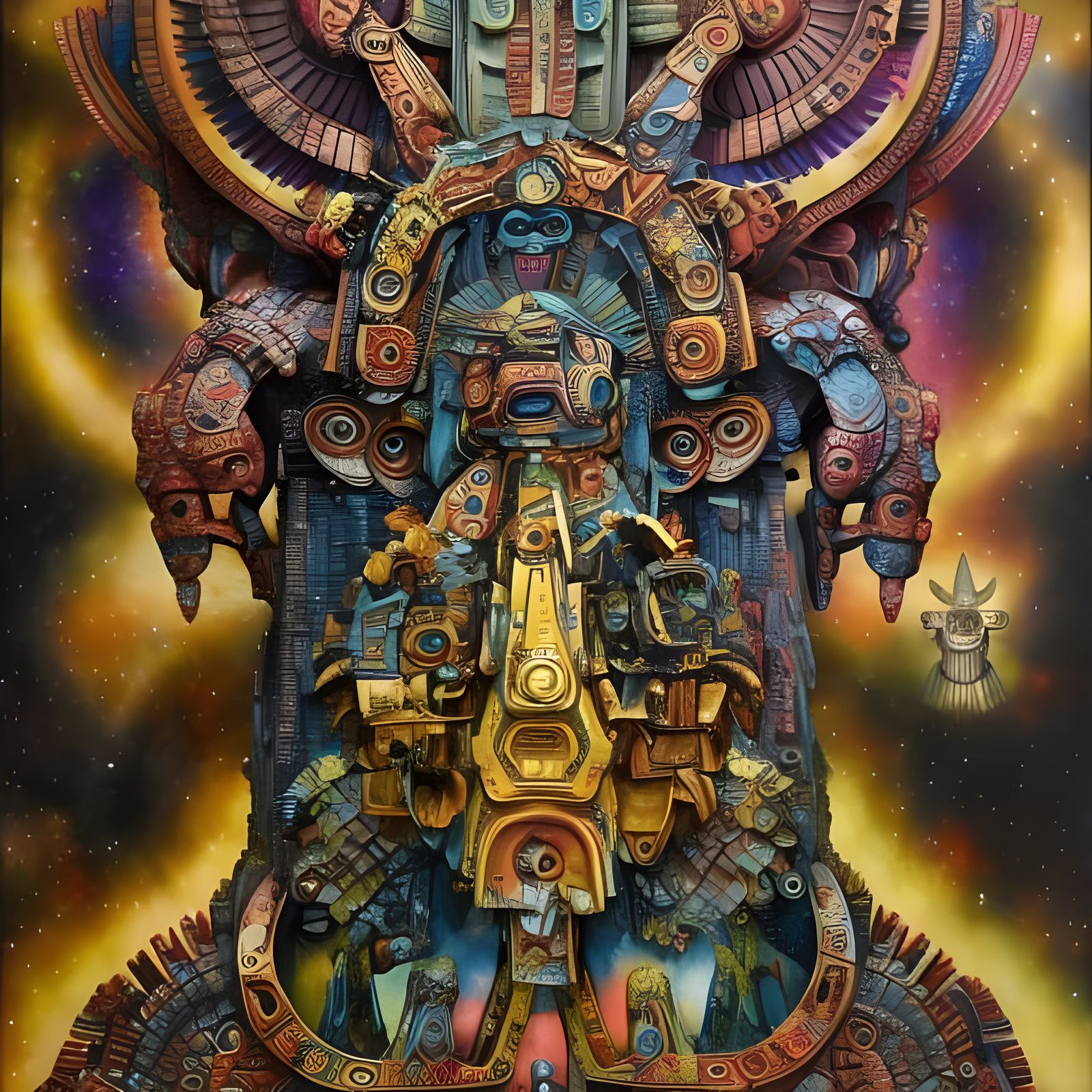 Abstract maximalist psychedelic visionary 20may23 - AI Generated ...