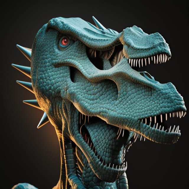Dinosaur Bionic Masterpiece - AI Generated Artwork - NightCafe Creator