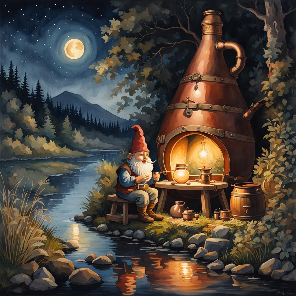 Moonshine - AI Generated Artwork - NightCafe Creator