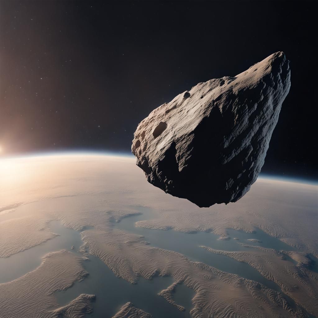 Satellite photo of skyscraper size asteroid heading towards earth today ...