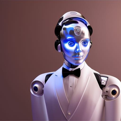 Most Detailed Stunningly Beautiful Technological Advanced Male BUTLER ...