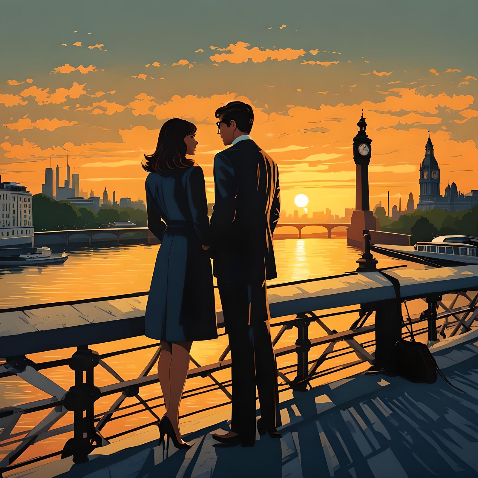 Waterloo Sunset - AI Generated Artwork - NightCafe Creator