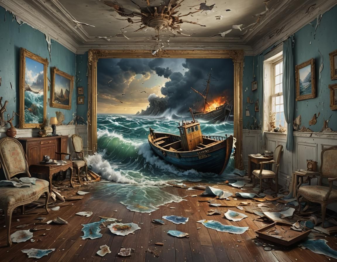 The big flood is here - AI Generated Artwork - NightCafe Creator