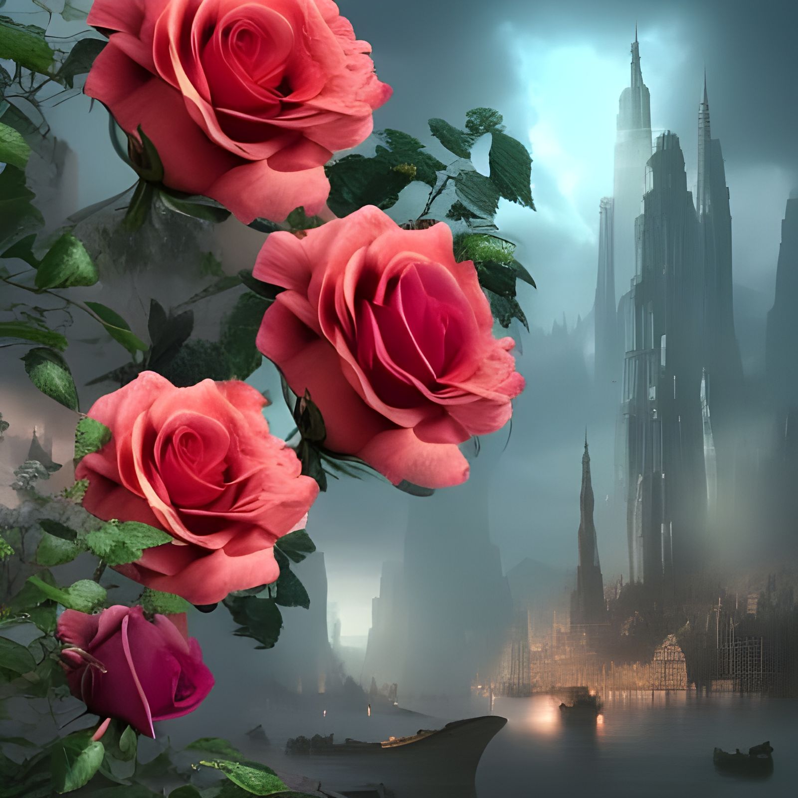 Roses - AI Generated Artwork - NightCafe Creator