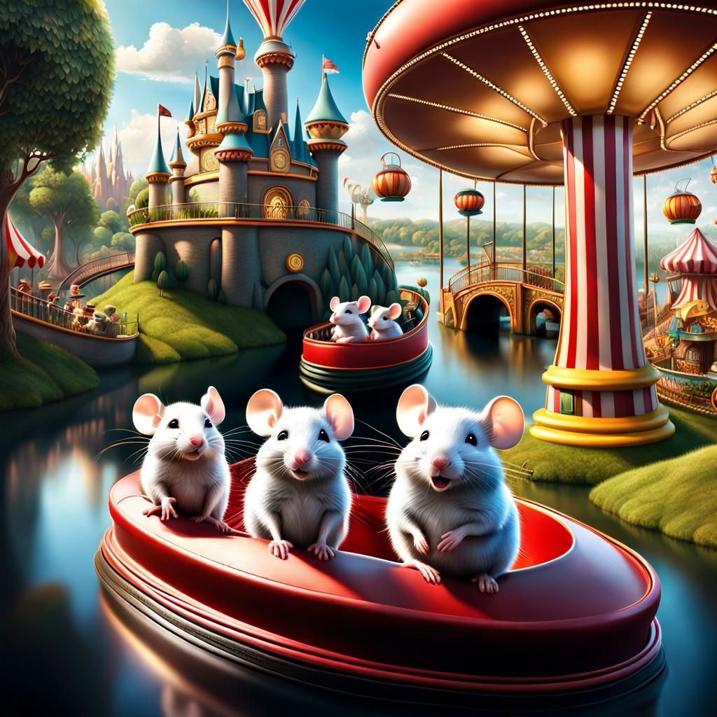 Mouseville is a theme park with the cutest looking guests - AI ...