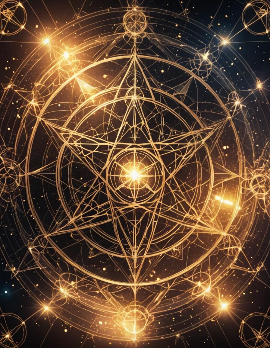 Sacred geometry, celestial Alchemy chircle - AI Generated Artwork ...