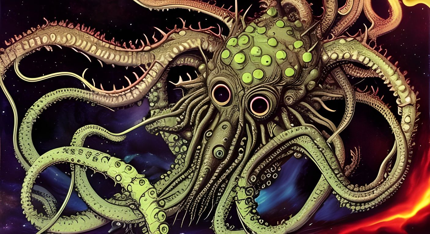 Lovecraftian Entity - AI Generated Artwork - NightCafe Creator