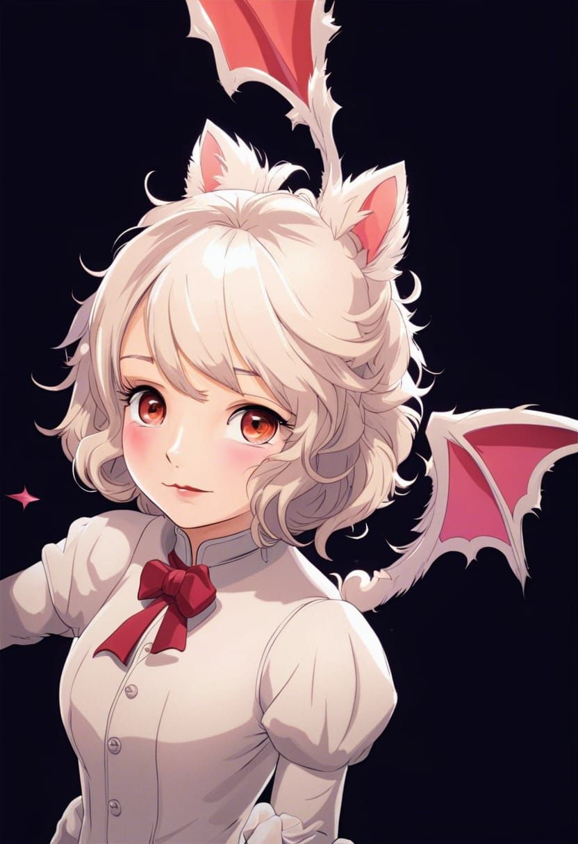 Moogle Girl - AI Generated Artwork - NightCafe Creator