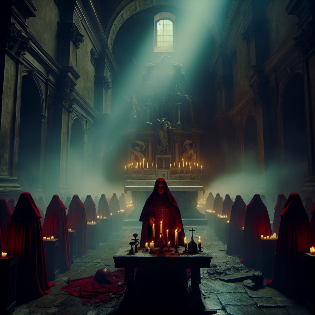 secret midnight mass - AI Generated Artwork - NightCafe Creator