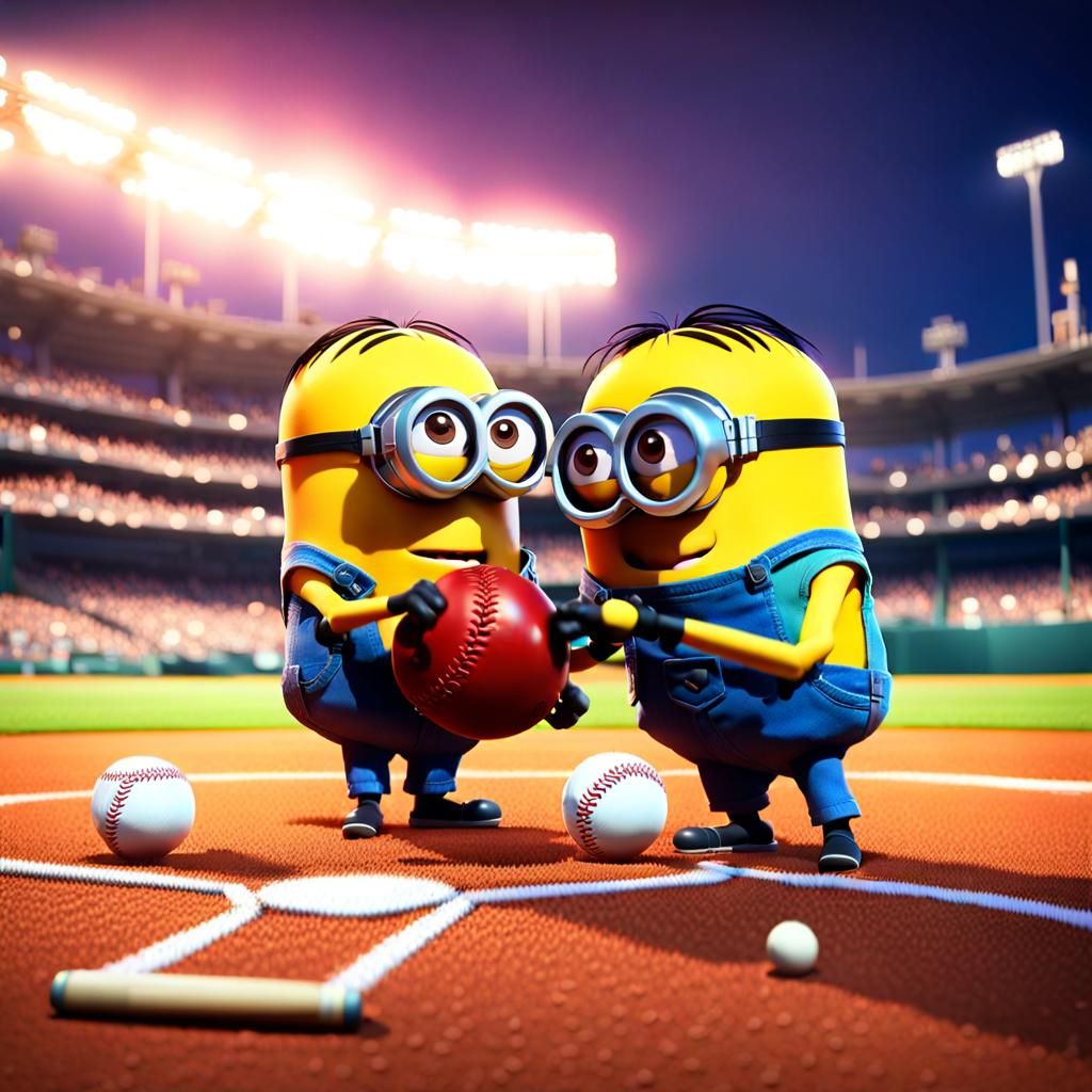 minions want to play baseball - AI Generated Artwork - NightCafe Creator