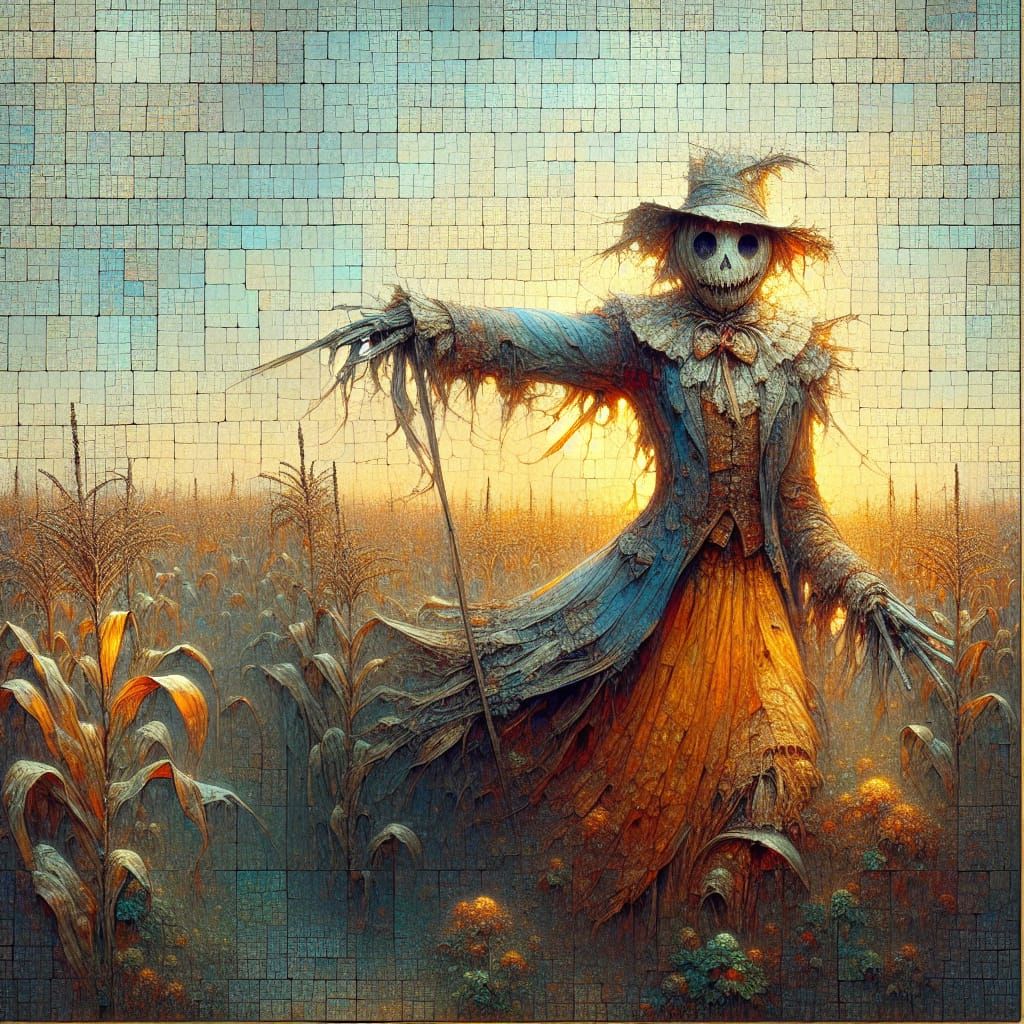 Impasto scarecrow - AI Generated Artwork - NightCafe Creator