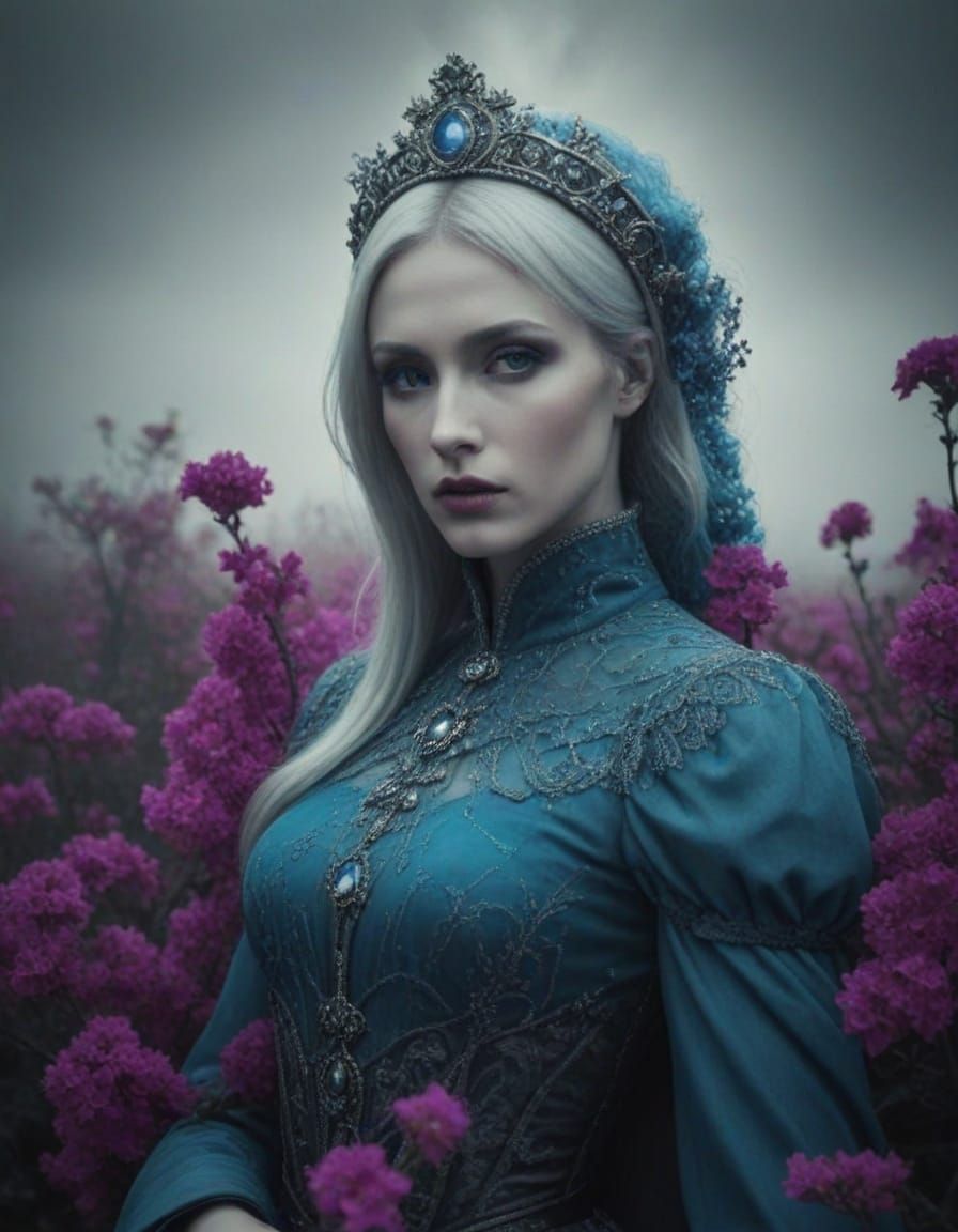 the Dream of the Kyanogarden - Vivid Hyperrealistic Garden S...