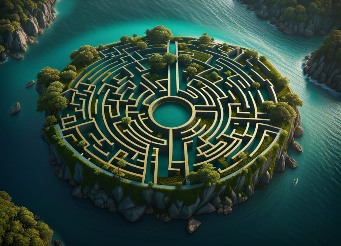 Island Maze - AI Generated Artwork - NightCafe Creator