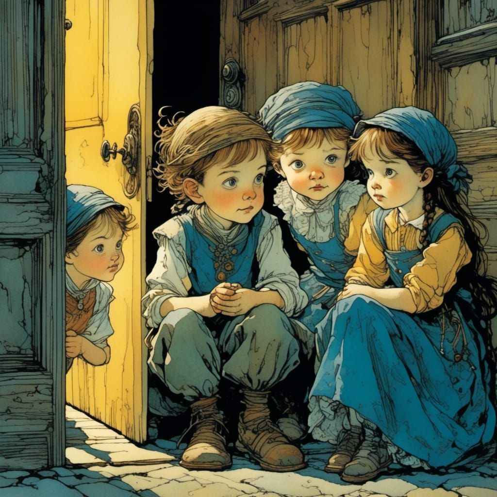 The siblings make plans while being overheard by their little sister ...