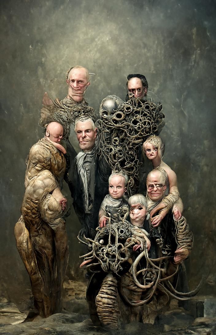 "Twisted Family" by Peter Gric, HR Giger, Dan Witz, Todd McFarlane ...