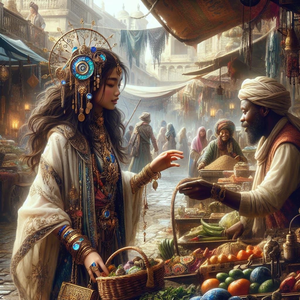 Trip to the Phantasia Market - AI Generated Artwork - NightCafe Creator