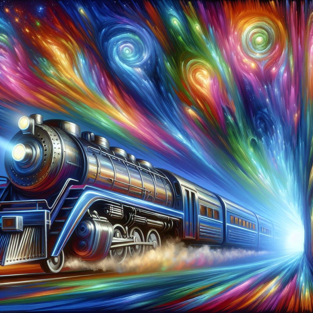 The Dream train - AI Generated Artwork - NightCafe Creator