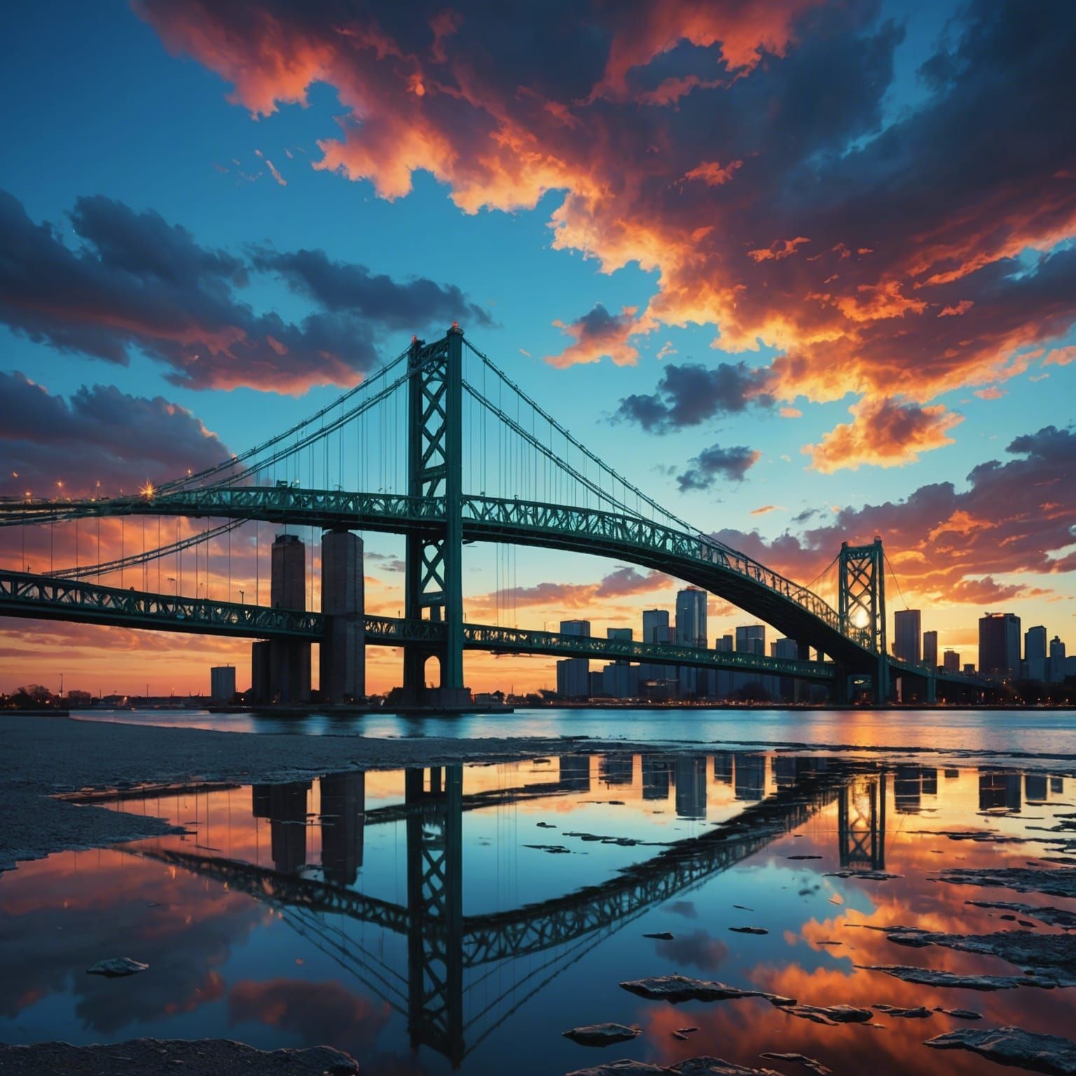 bridge - AI Generated Artwork - NightCafe Creator