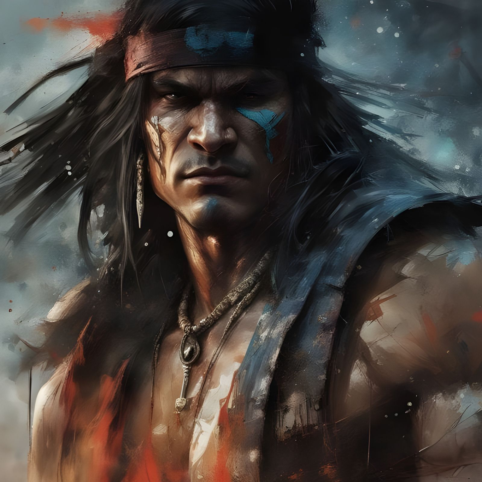 Mortal Kombat: Nightwolf - AI Generated Artwork - NightCafe Creator