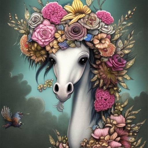 Whimsical Pony 17 - AI Generated Artwork - NightCafe Creator