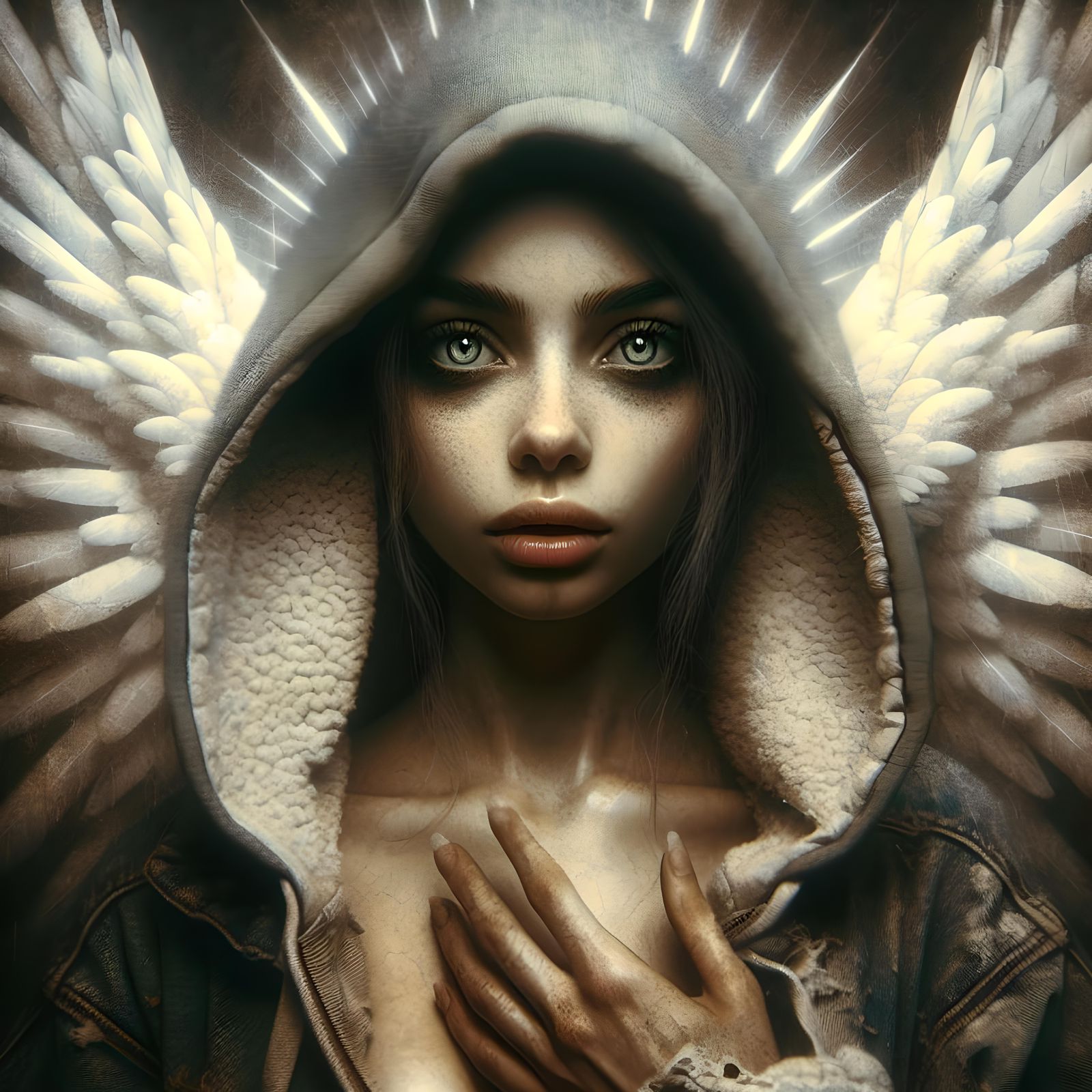 Angel in the Hood - AI Generated Artwork - NightCafe Creator
