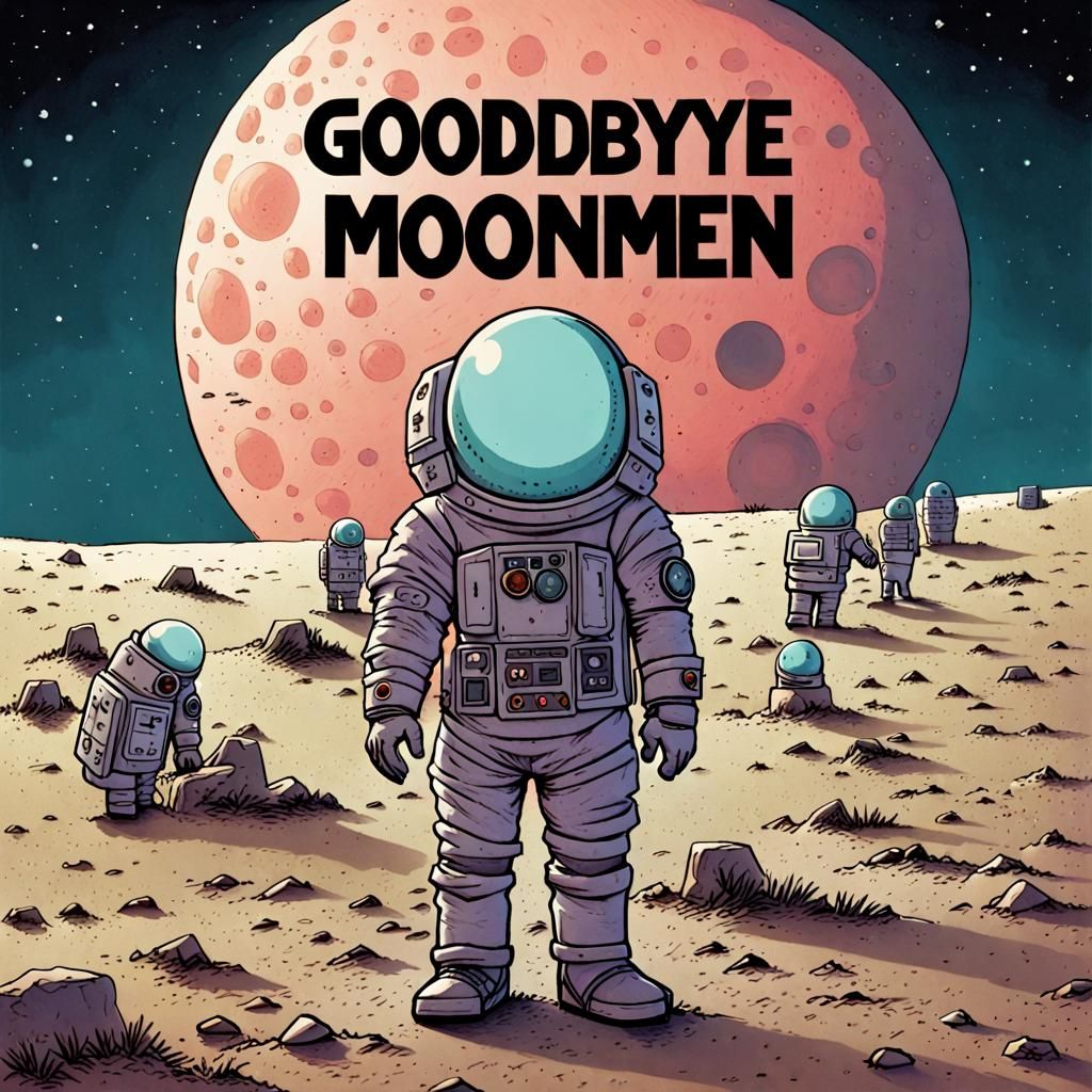 Goodbye moonmen - AI Generated Artwork - NightCafe Creator