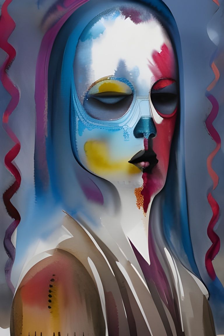 rainbow ghoul - AI Generated Artwork - NightCafe Creator