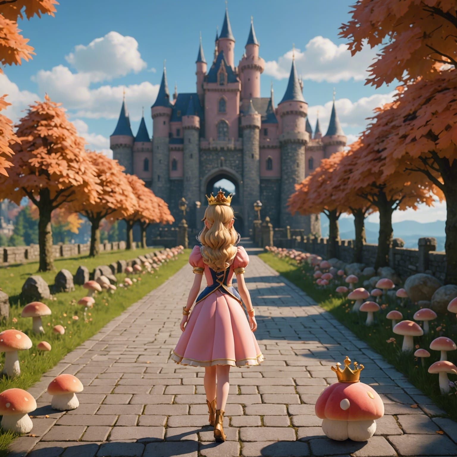 Princess Toadstool - AI Generated Artwork - NightCafe Creator