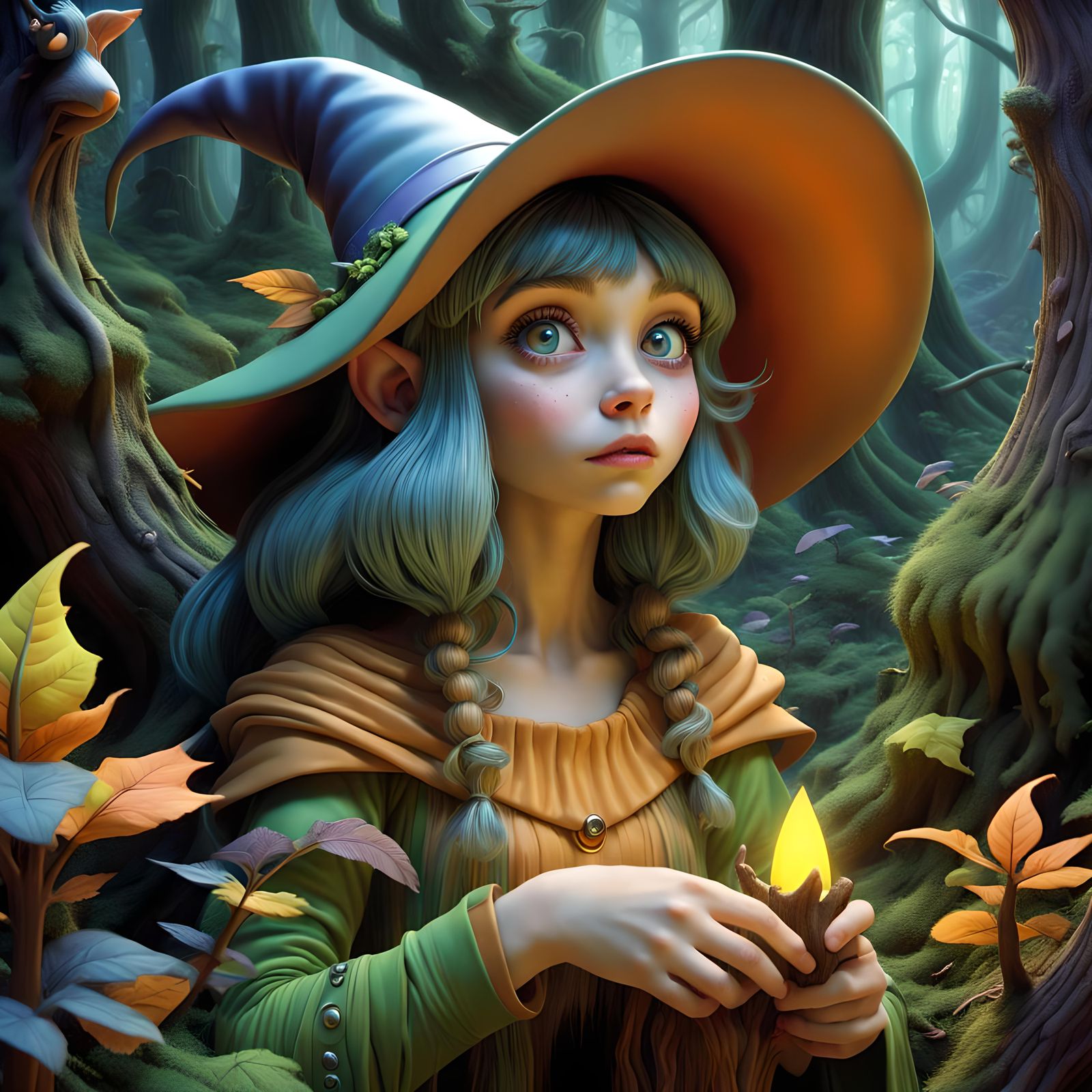 Witch of a Twisted Grove (#2) - AI Generated Artwork - NightCafe Creator