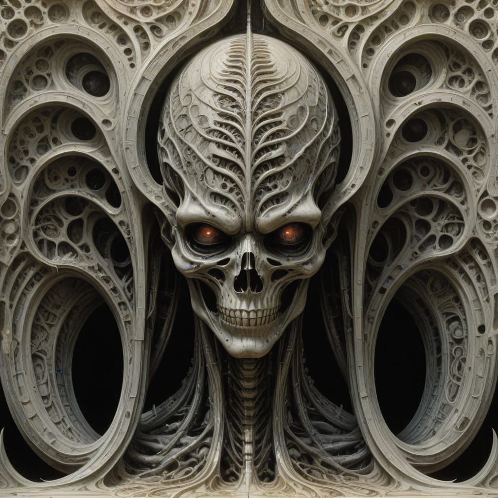 biomechanics by H.R. Giger - Surreal Biomechanical Art in D...
