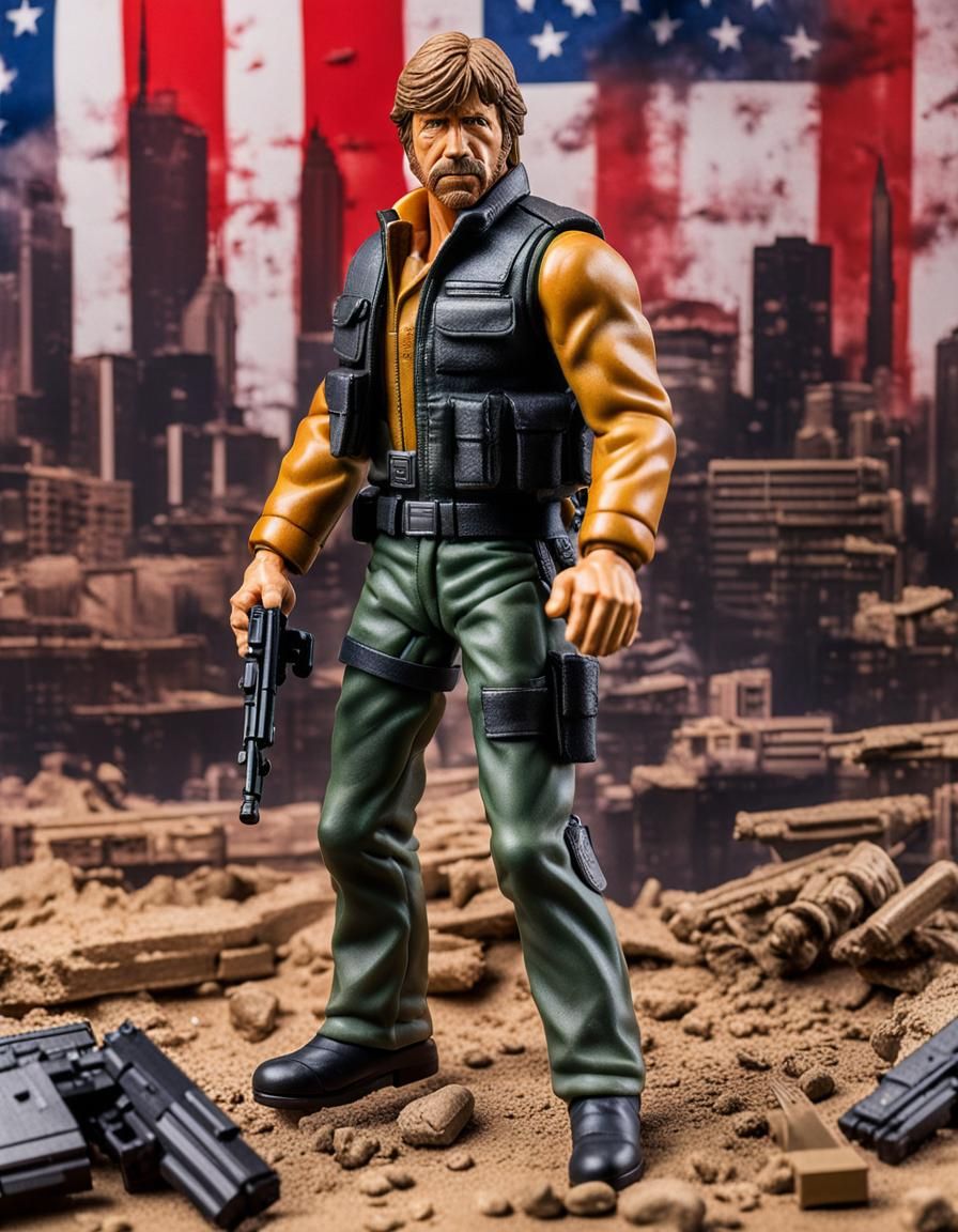 Chuck Norris - action figure 🇺🇸 - AI Generated Artwork - NightCafe Creator
