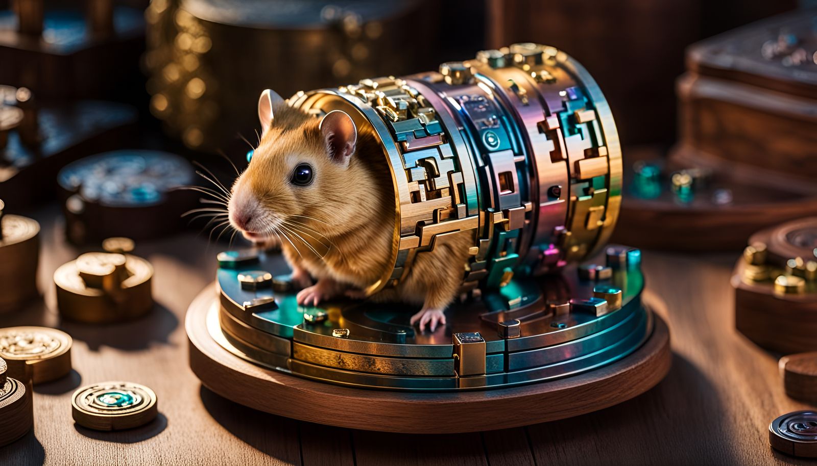 “From The BrainTrust Toy Store - The Cryptex Hamster XIX” - AI ...