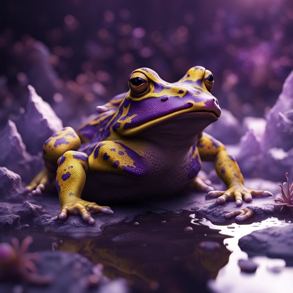 Purple Frog - User on NightCafe Creator - NightCafe Creator