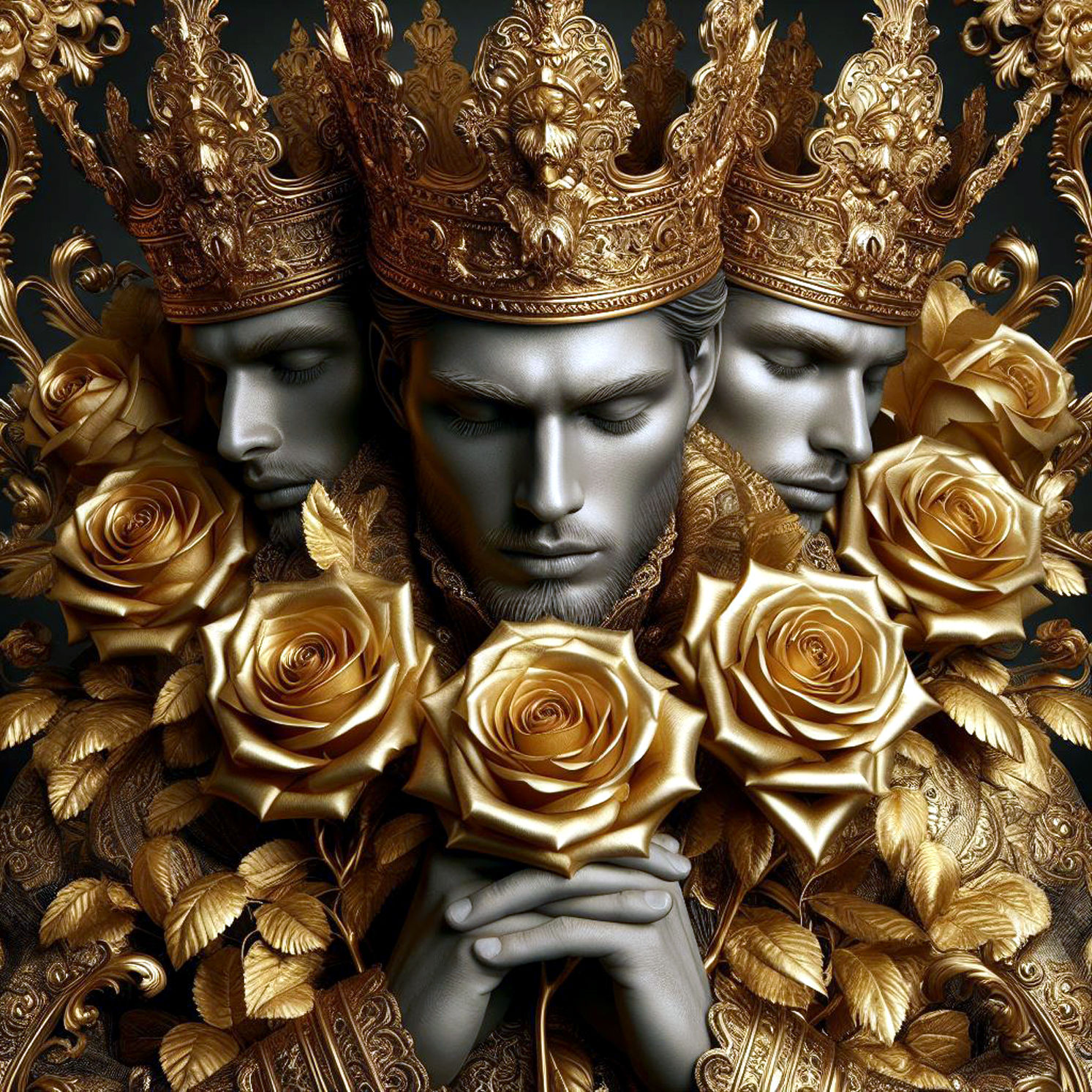 The three-headed King Azat - AI Generated Artwork - NightCafe Creator