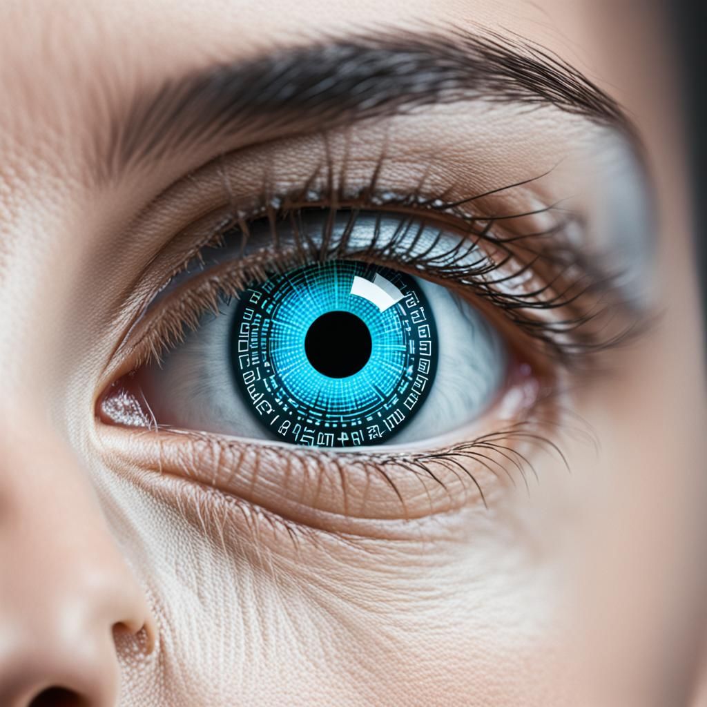 Bio-metric retina scanner - AI Generated Artwork - NightCafe Creator