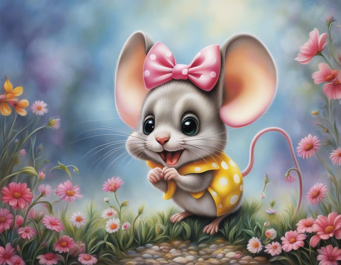 Hello children. Mausi visits Wonderland. In the picture, you can see ...